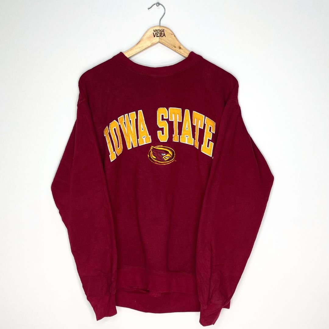 Burgundy IOWA State Sweatshirt - VintageVera
