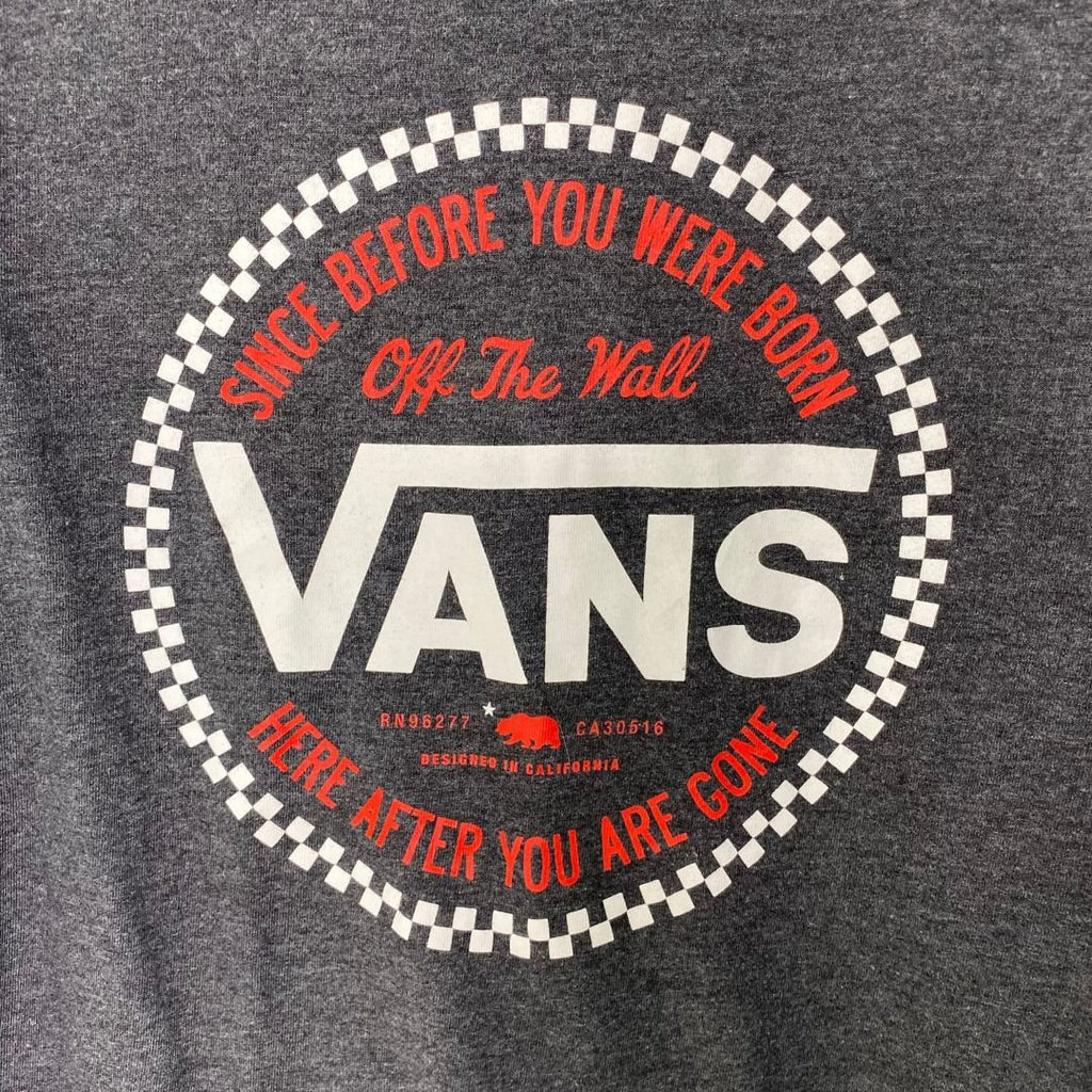 Grey Vans Big Logo T - VintageVera