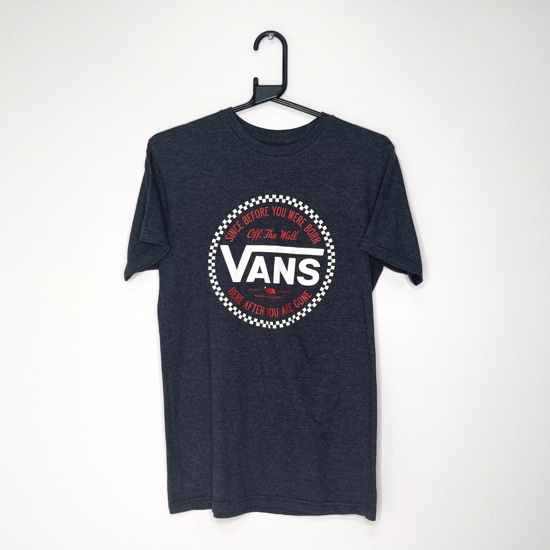 Grey Vans Big Logo T - VintageVera